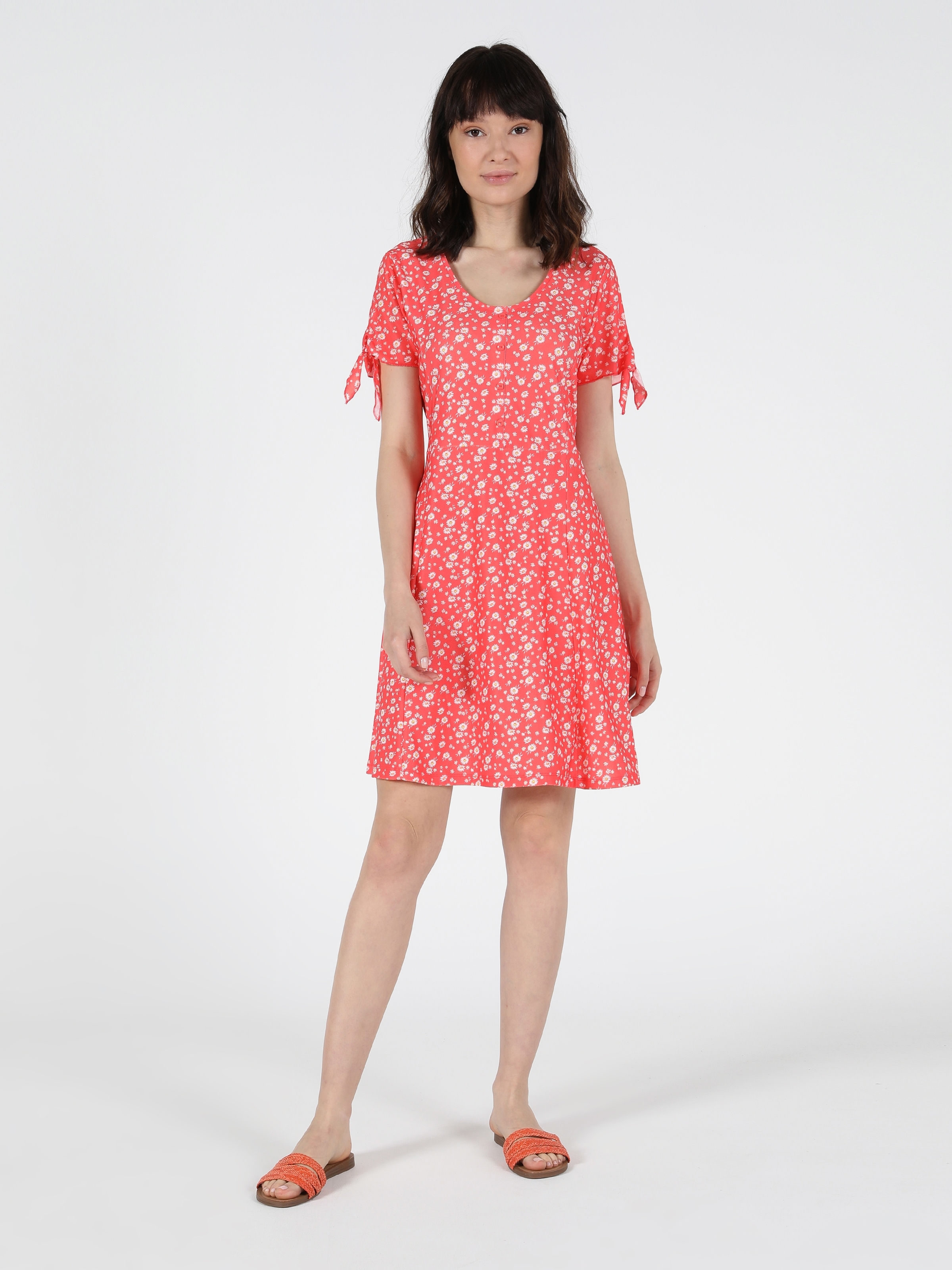 Regular Fit Kadın Mercan Elbise - SHORELINE | Colin's